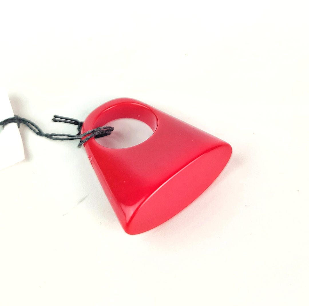 Sobral Classicos Godu Bright Red Statement Artist Made Ring Size 7 - Etsy