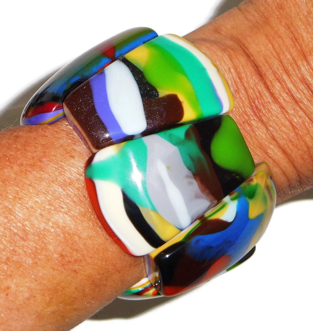 Sobral Dora Amaar Colorful Kandinsky Rilma Artist Made Bead Bracelet - Etsy