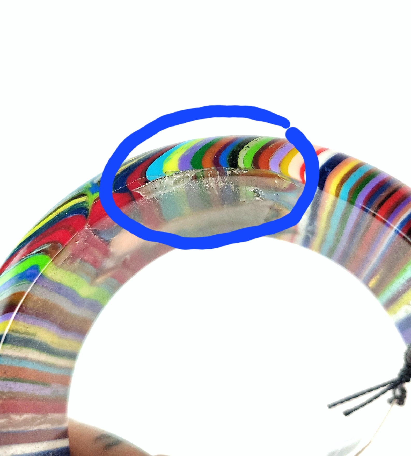 Sobral Pop Art PB34 Multicolor Stripe Artist Made Bangle Bracelet ...