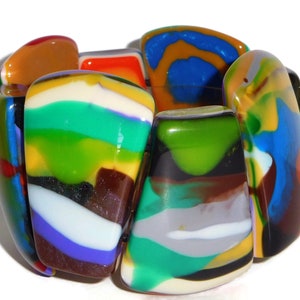 Sobral Dora Amaar Colorful Kandinsky Rilma Artist Made Bead Bracelet - Etsy