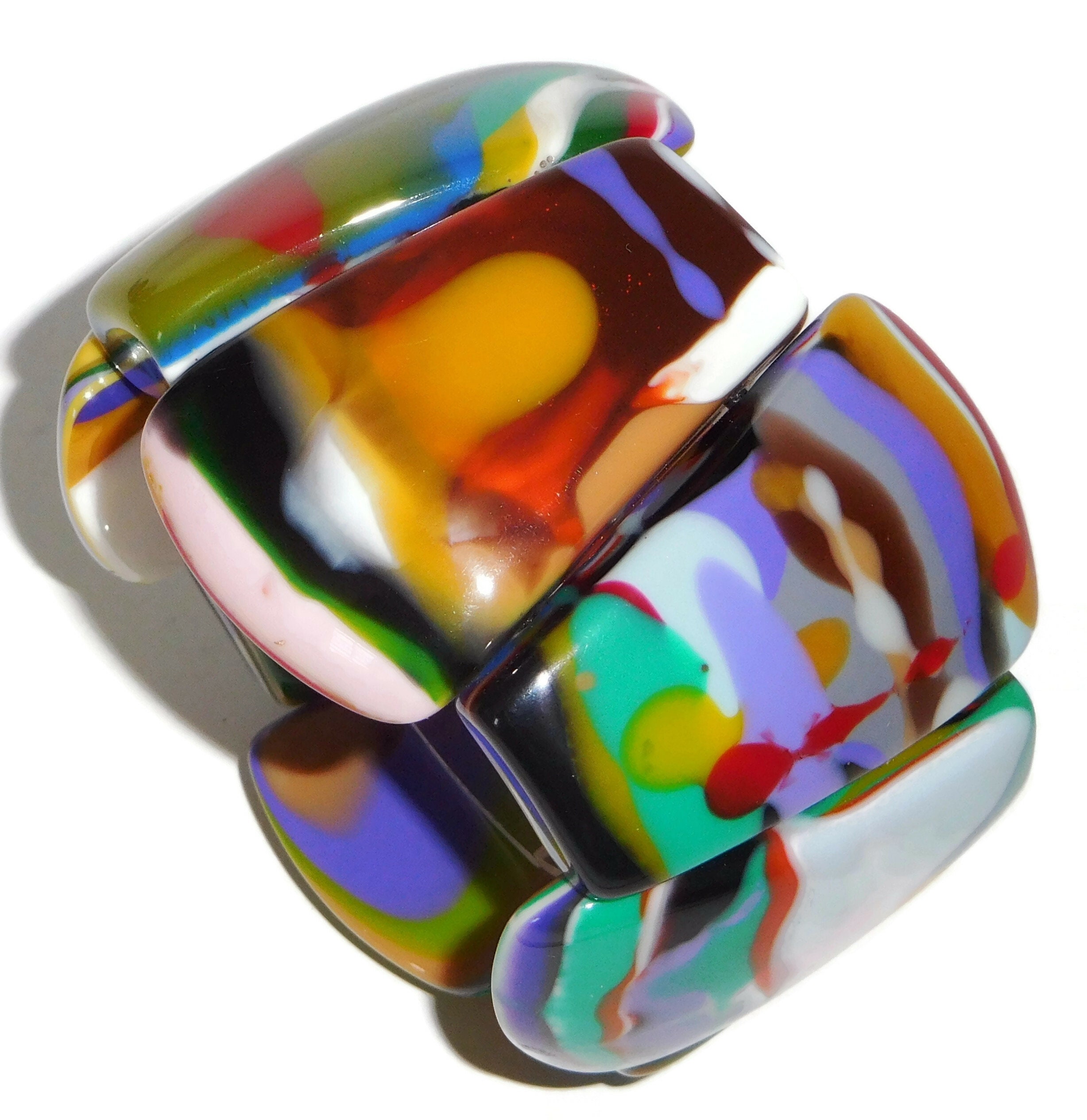 Sobral Dora Amaar Colorful Kandinsky Rilma Artist Made Bead Bracelet - Etsy