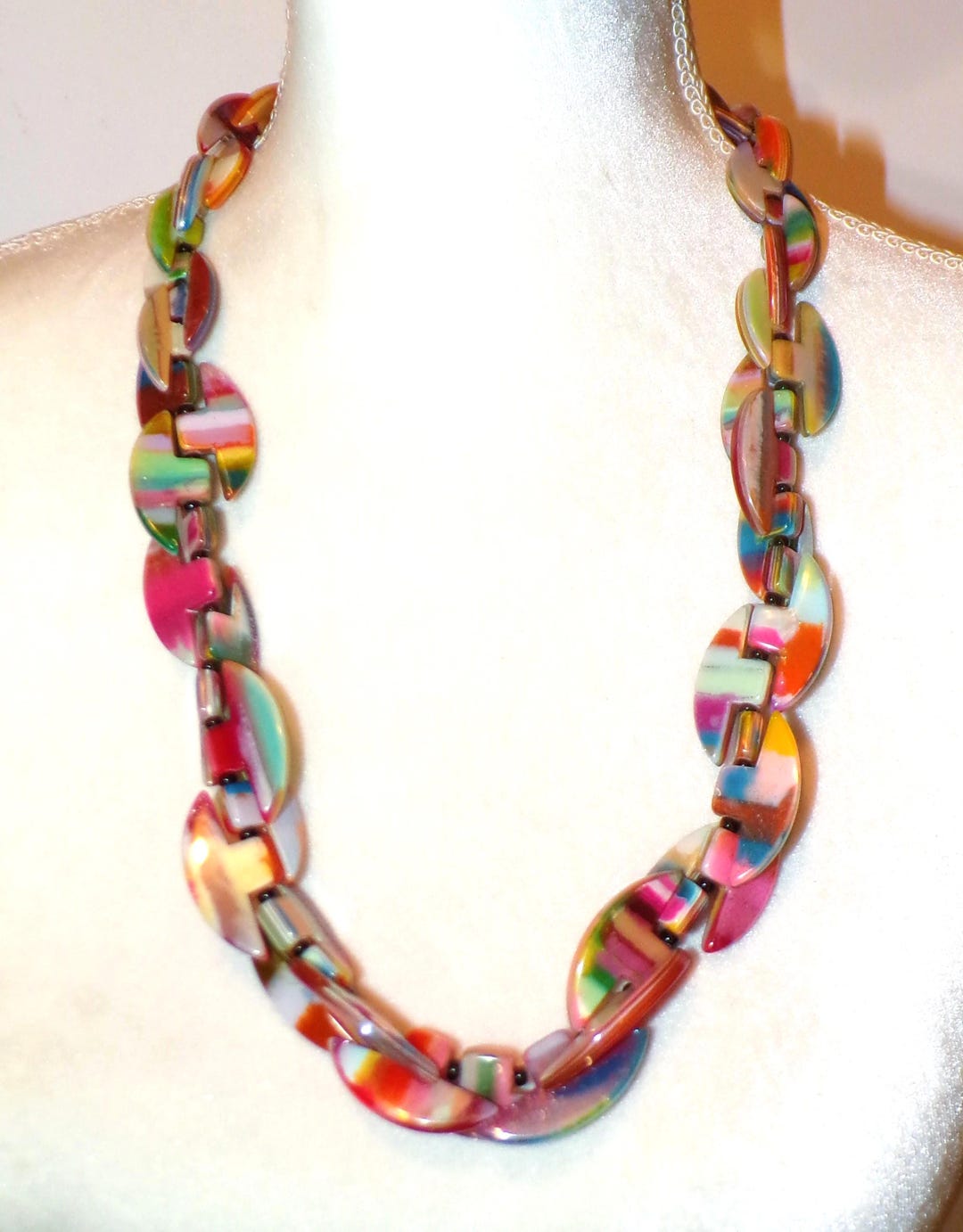 Sobral Early Neoconcretismo Oiticica Multicolor Shimmer Geometric Beads ...