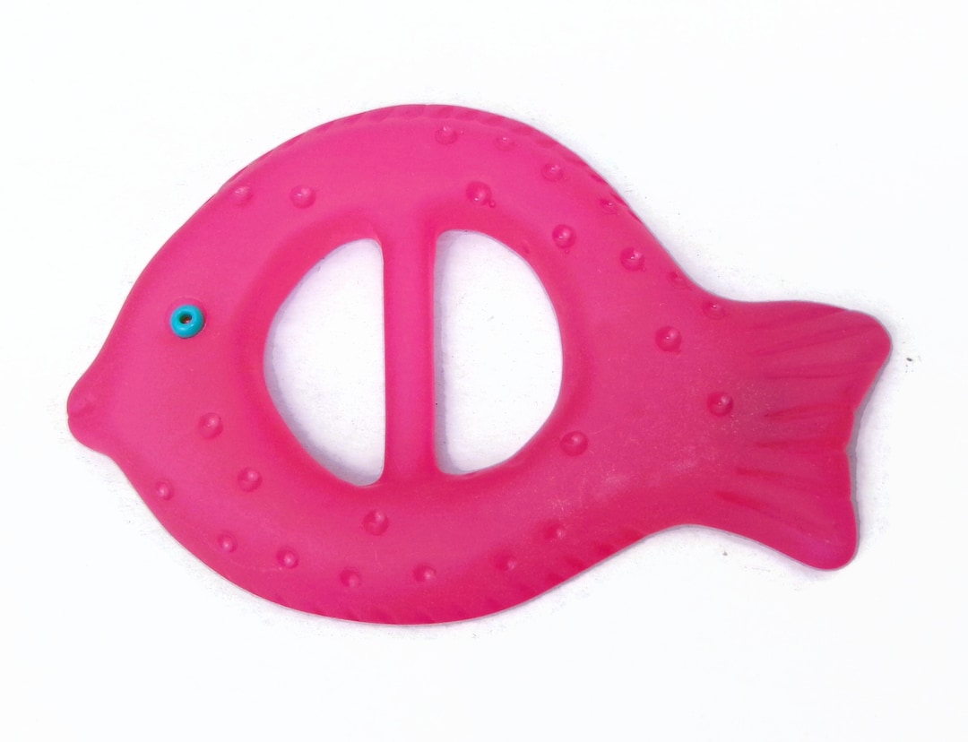 Sobral Brazil Pink Frosted Artist Made Fish Belt Buckle or Sarong Clip ...
