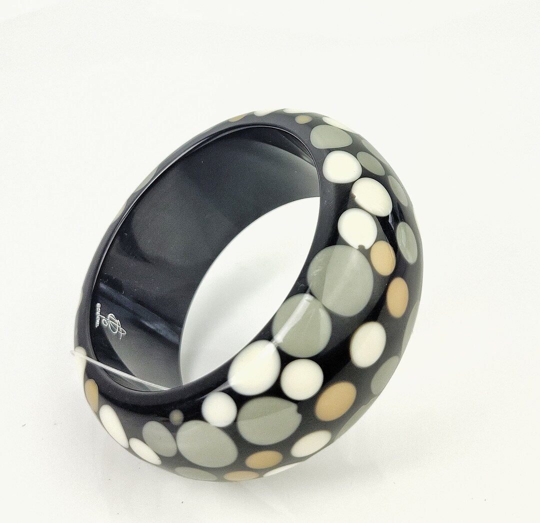 Sobral Rare Retired Bolas Bolinhas PB34 Polka Dots Artist Made Black ...