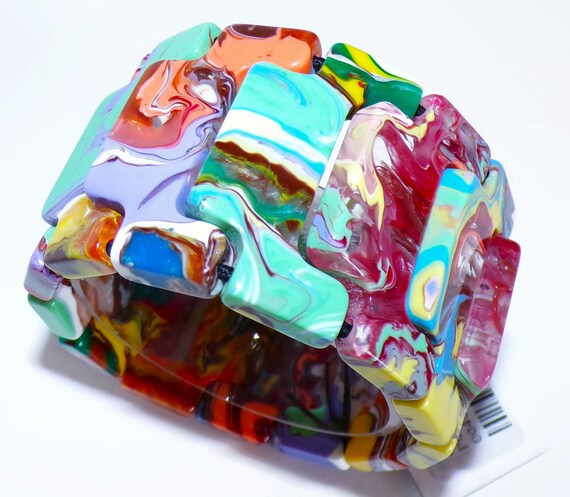 Sobral Geometria Mondrian Pollock Multicolor Beads Ar… - Gem