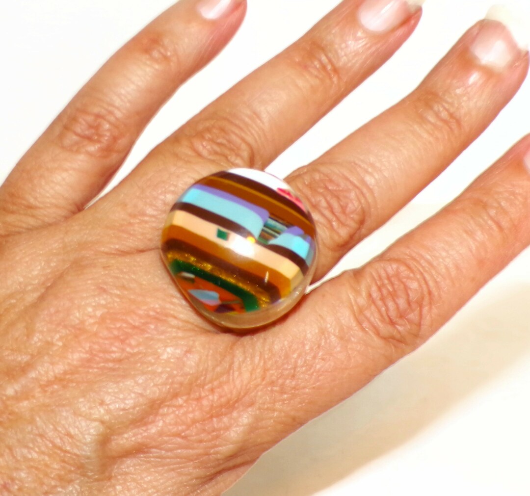 Sobral Rio+20 Terra Earth Multicolor Pattern Round Dome Artist Made ...