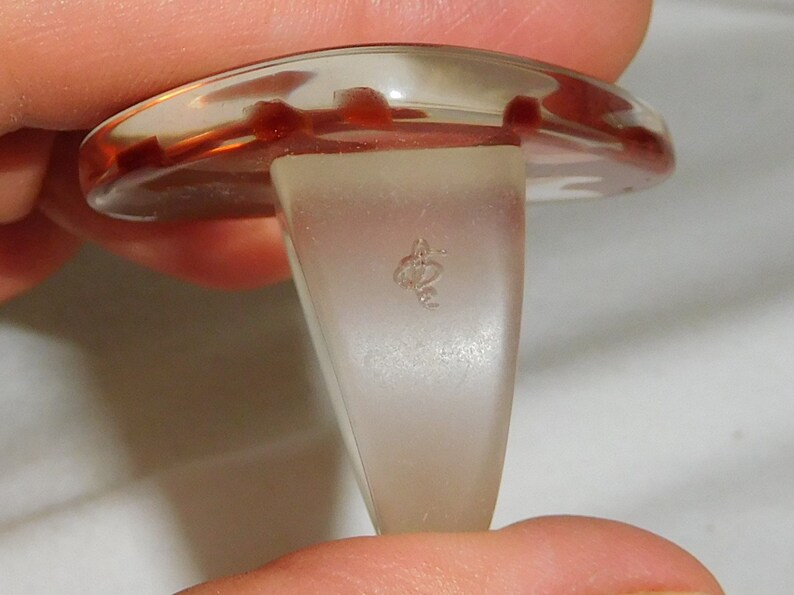 Sobral Savana Copper Brown & Clear Funky Design Ring Size 8 - Etsy