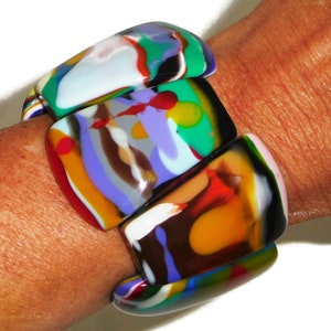 Sobral Dora Amaar Colorful Kandinsky Rilma Artist Made Bead Bracelet - Etsy