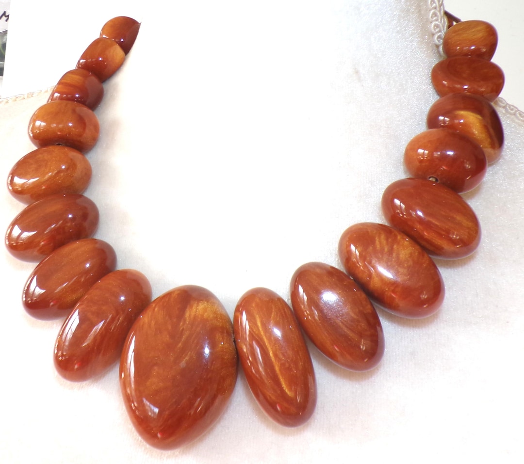 Sobral Honey Monica Large Shimmering Beads Statement Artist Made ...
