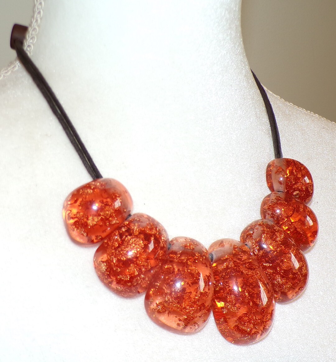 Sobral Neo Metalique Bia Champagne Copper Hued Inclusion Bead Artist ...