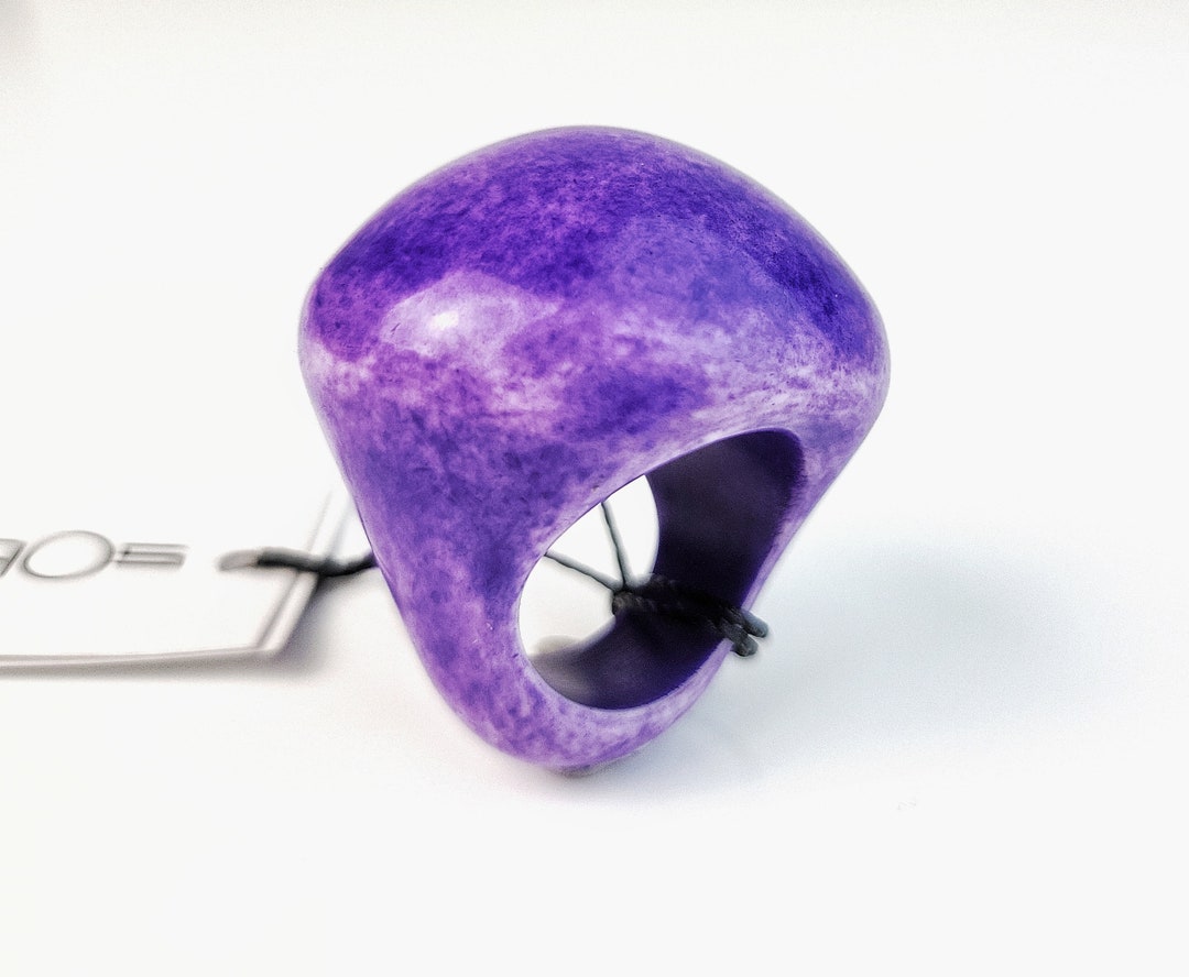 Sobral Classicos Sintonia Stonewash Purple Artist Made Statement Ring ...