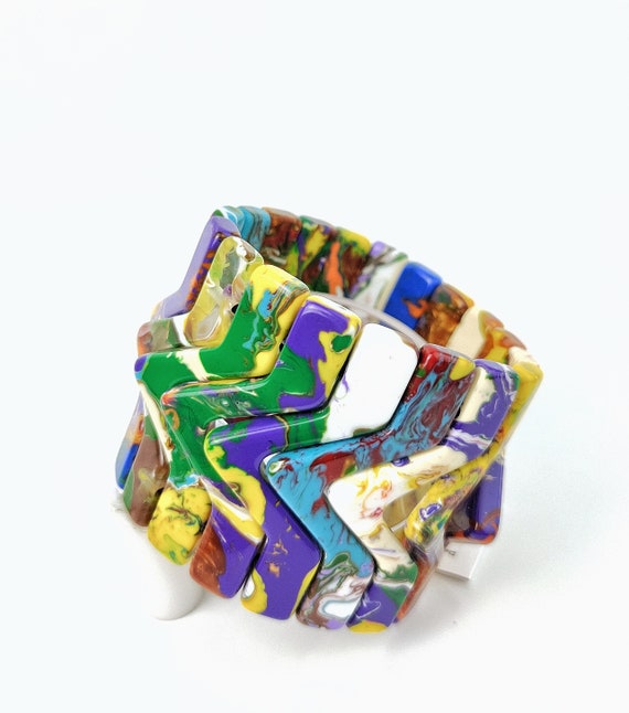 Sobral Geometria Mondrian Pollock Multicolor Beads Ar… - Gem