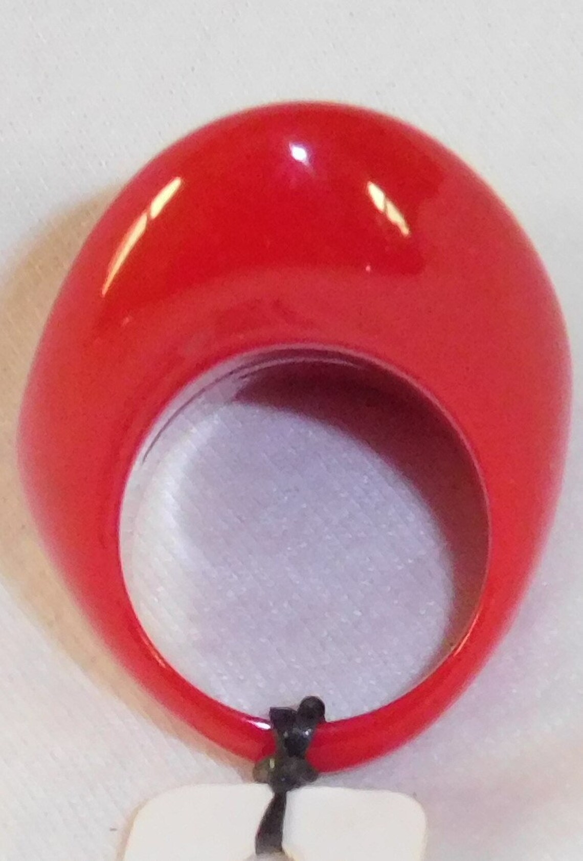 Sobral Macarandachi Opaque True Red Cuff Style Statement Ring | Etsy