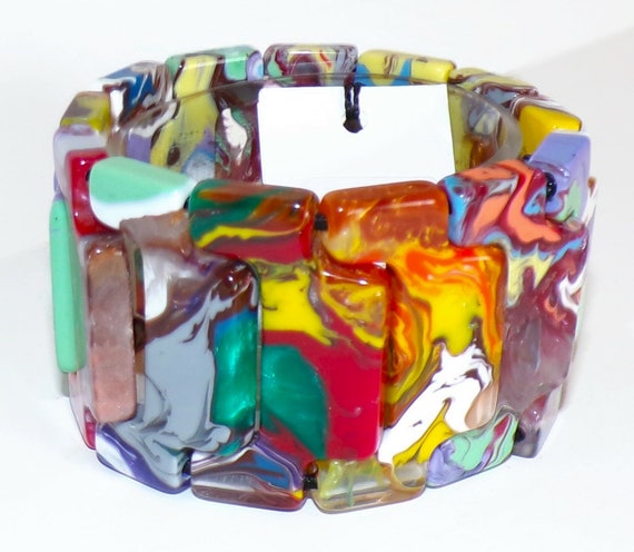 Sobral Geometria Mondrian Pollock Multicolor Beads Ar… - Gem
