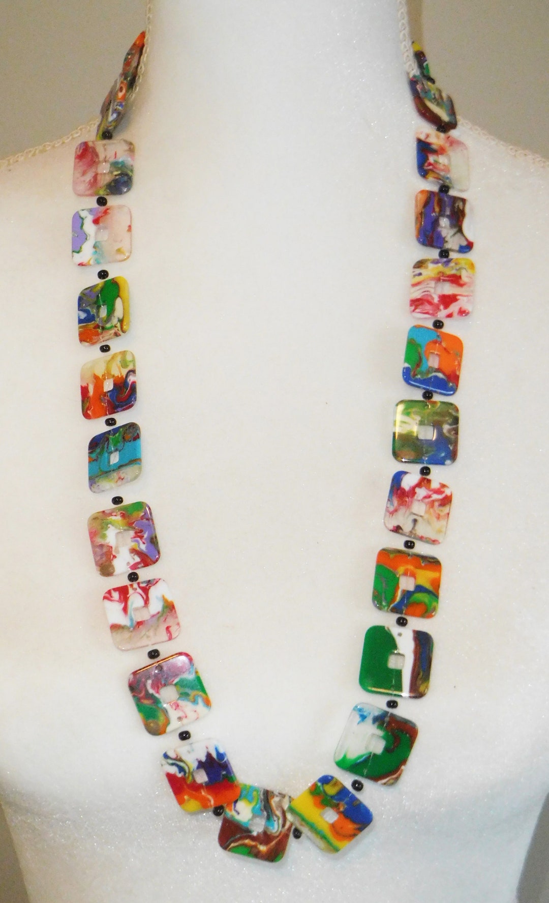 Sobral Pitagoras Curto L2 Pollock Square Beads Artist Made - Etsy