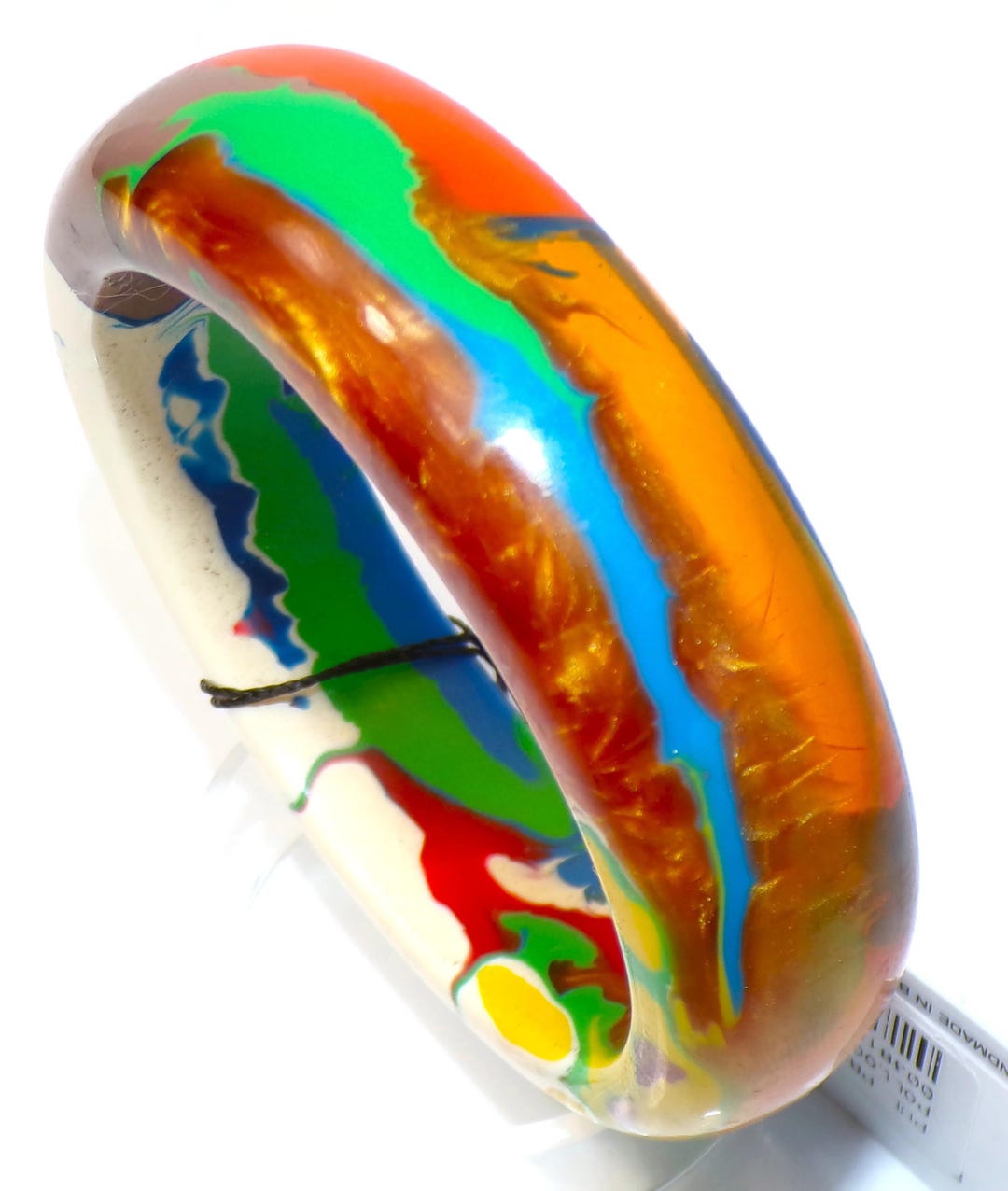 Sobral Pollock PB24 Multicolor Swirled Artist Made Statement Bangle ...
