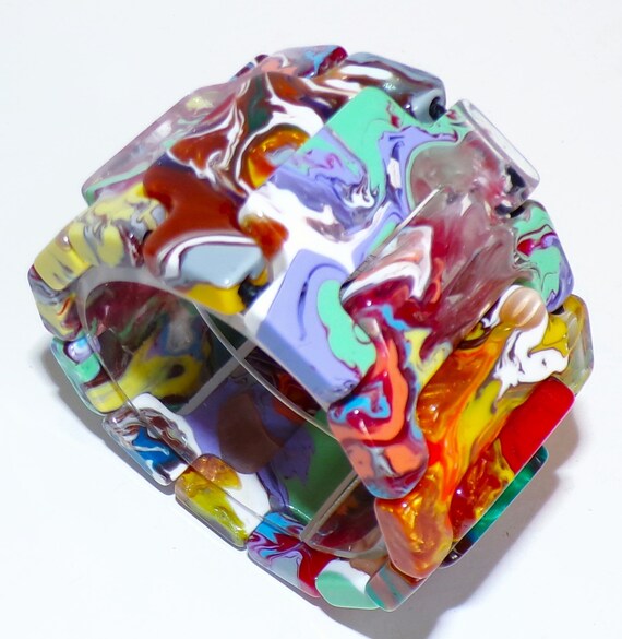 Sobral Geometria Mondrian Pollock Multicolor Beads Ar… - Gem