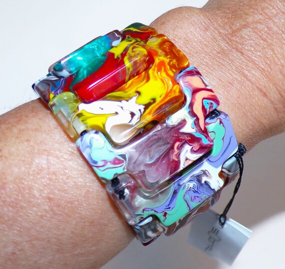 Sobral Geometria Mondrian Pollock Multicolor Beads Ar… - Gem