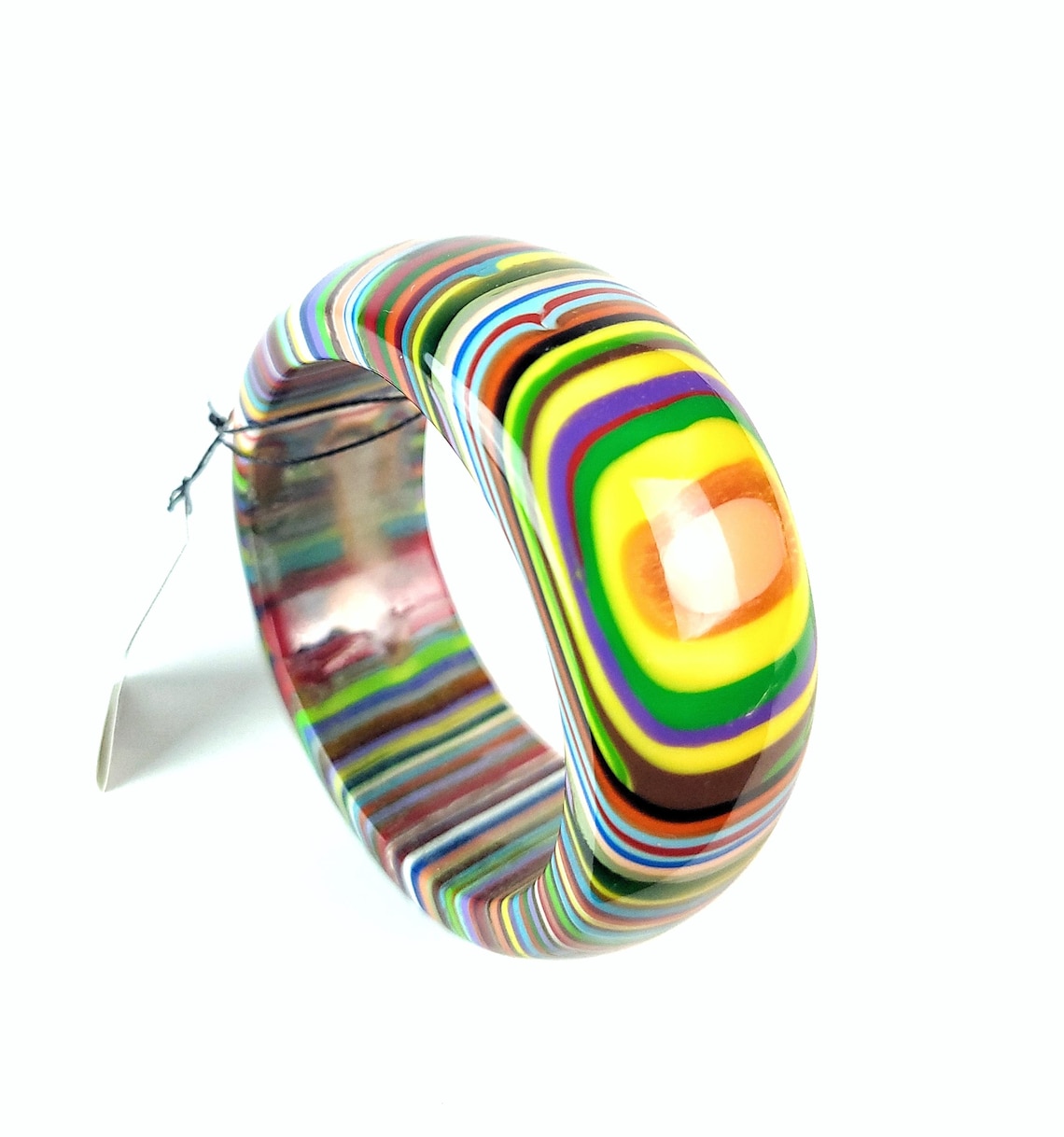 Sobral Pop Art PB34 Multicolor Stripe Artist Made Bangle Bracelet ...