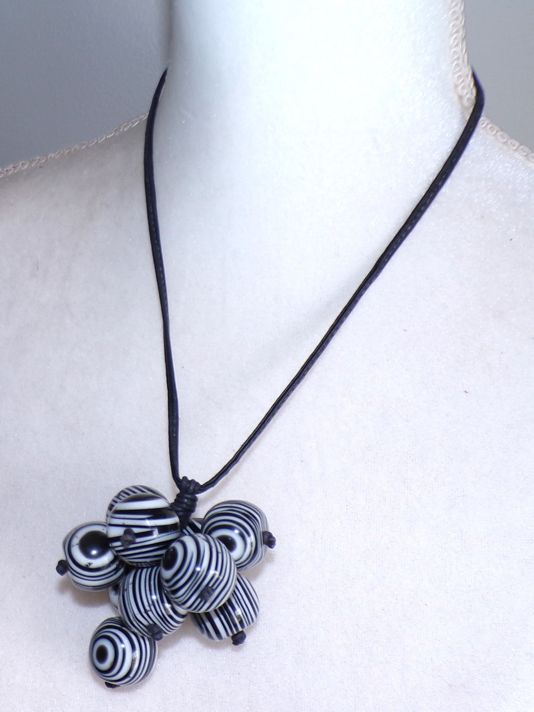 Sobral Rare Pop Art Olho Grego Black White Stripe & Eye Artist Made ...