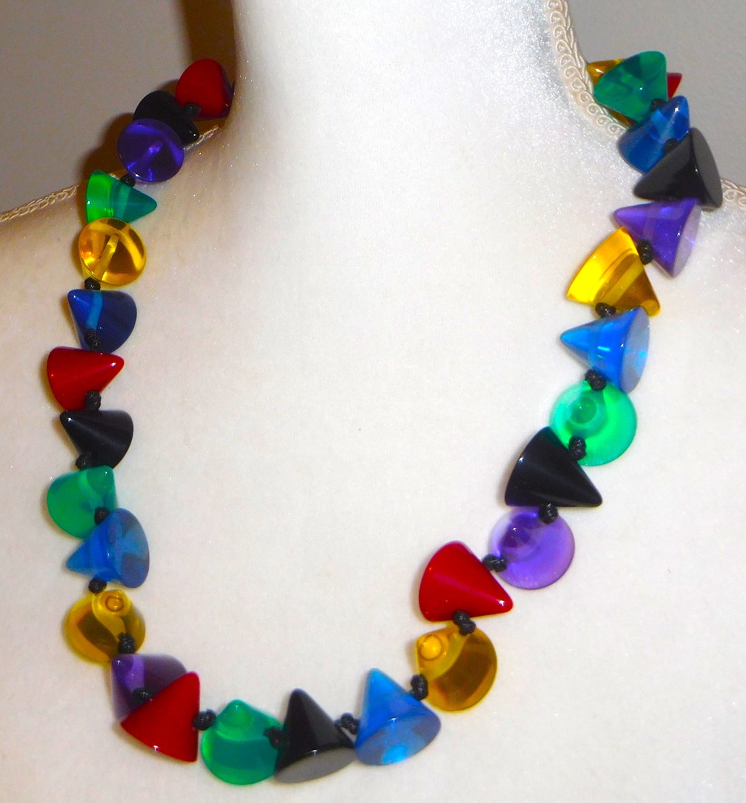 Sobral Mix 2023 Lagerfeld Multi Cone Spike Beads Artist Made Statement ...