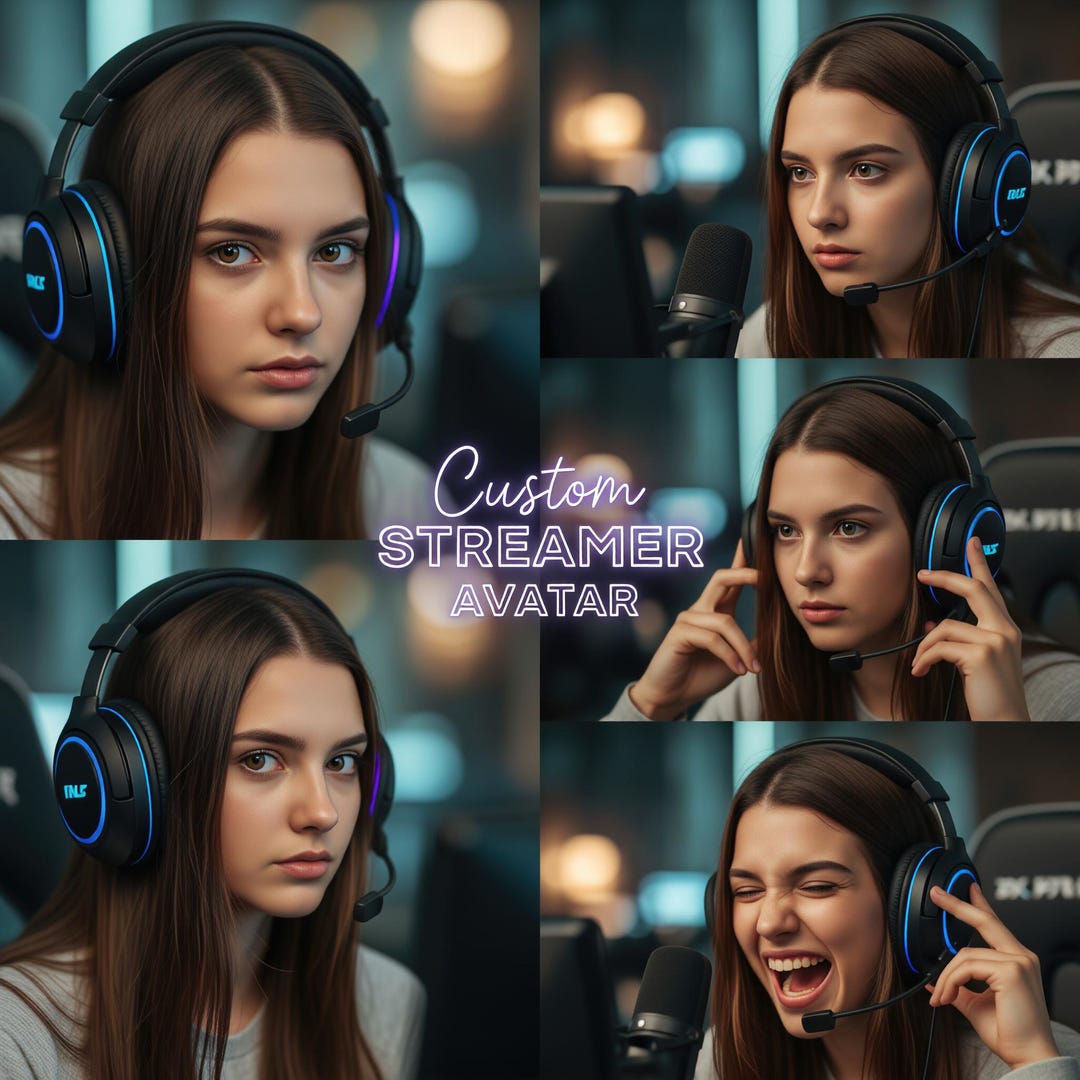 Custom Streamer Avatar, Twitch PFP, Gamer Pic for Discord, AI Character ...