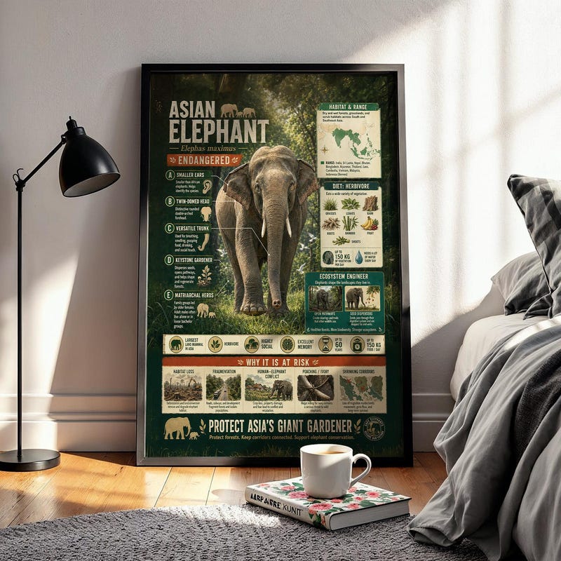 Endangered Animal Poster - Etsy