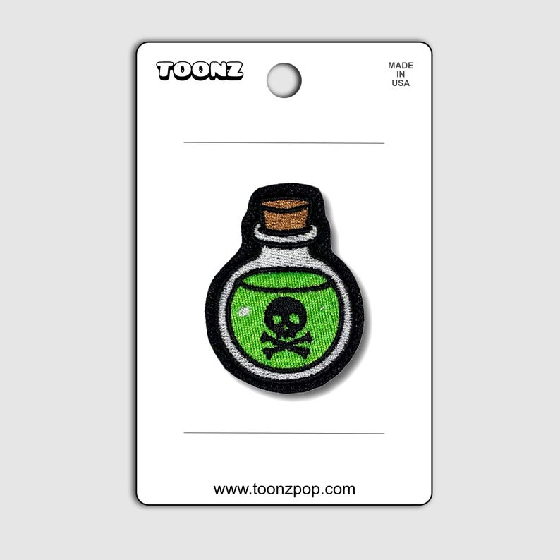 Death Potion Patch, for Backpacks, Hats, Bags, Clothing Accessory ...