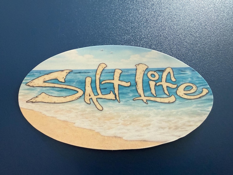 Salt Life Sticker | Waterproof Vinyl Beach Decal (4 Inch) - Etsy