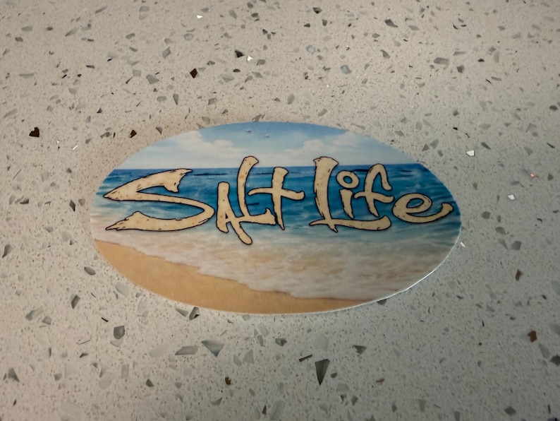 Salt Life Sticker | Waterproof Vinyl Beach Decal (4 Inch) - Etsy