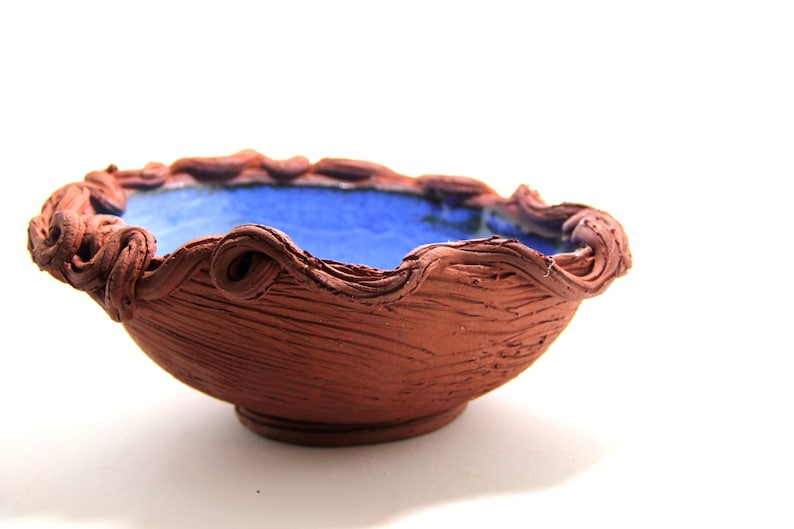 Red Clay Bird's Nest Bowl Twisted Tree Series - Etsy