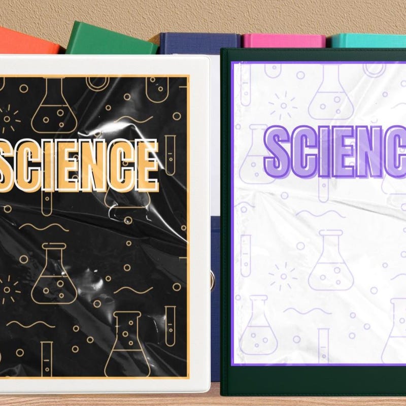 Science Binder Cover - Etsy