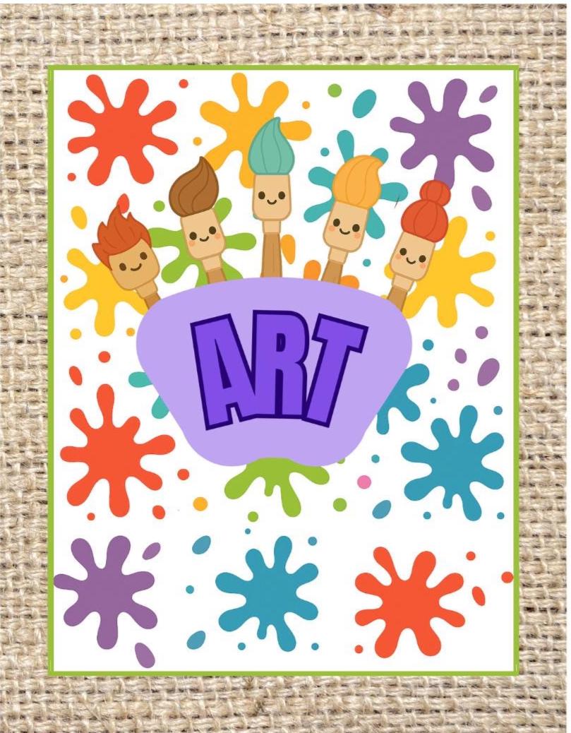 Art Binder Cover for Kids: Printable School Organizer (digital Download ...