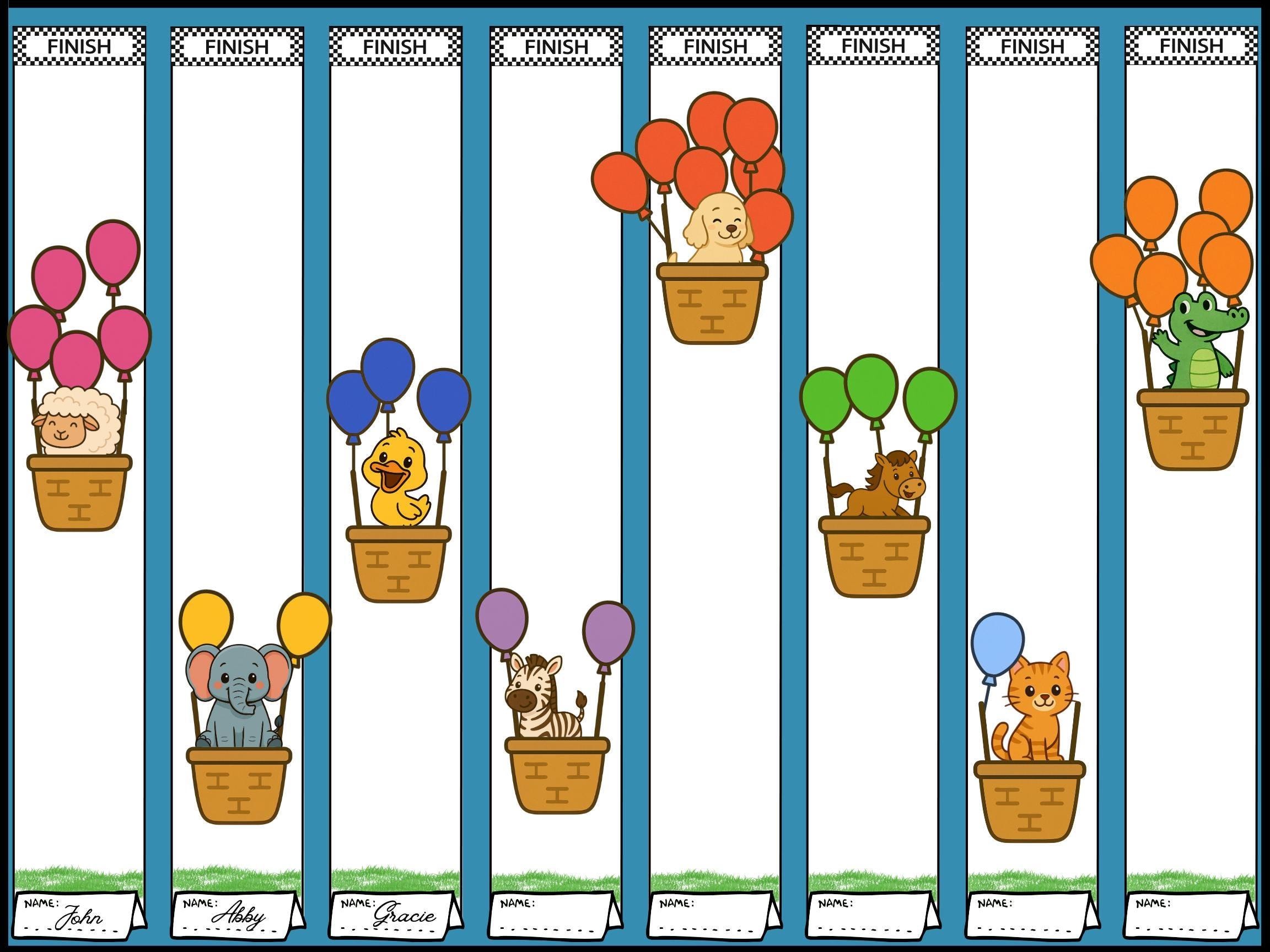 Classroom Reward Chart Printable: Balloon Theme, Positive Reinforcement ...