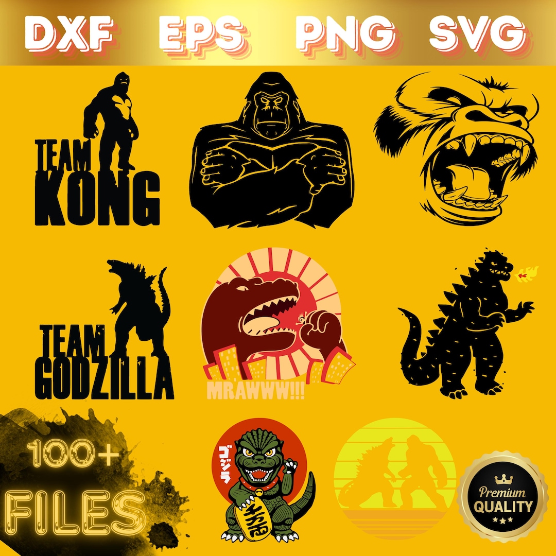 Godzilla svg Bundle, King Kong svg Bundle, Godzilla svg, King Kong svg ...