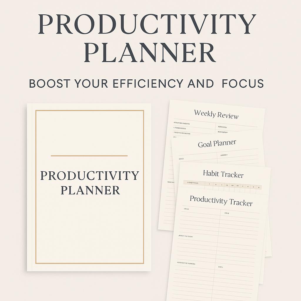 Printable Productivity and Goal Planner 20+ Undated PDF Pages Daily ...