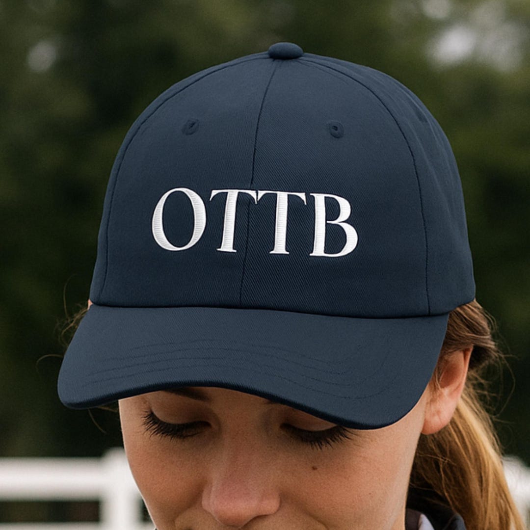 OTTB Horse Hat, Equestrian Gift for Horseback Riding, Horse Trainer ...
