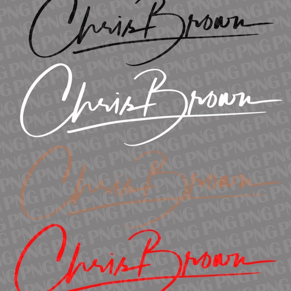 Chris Brown Signature With Autograph - Etsy