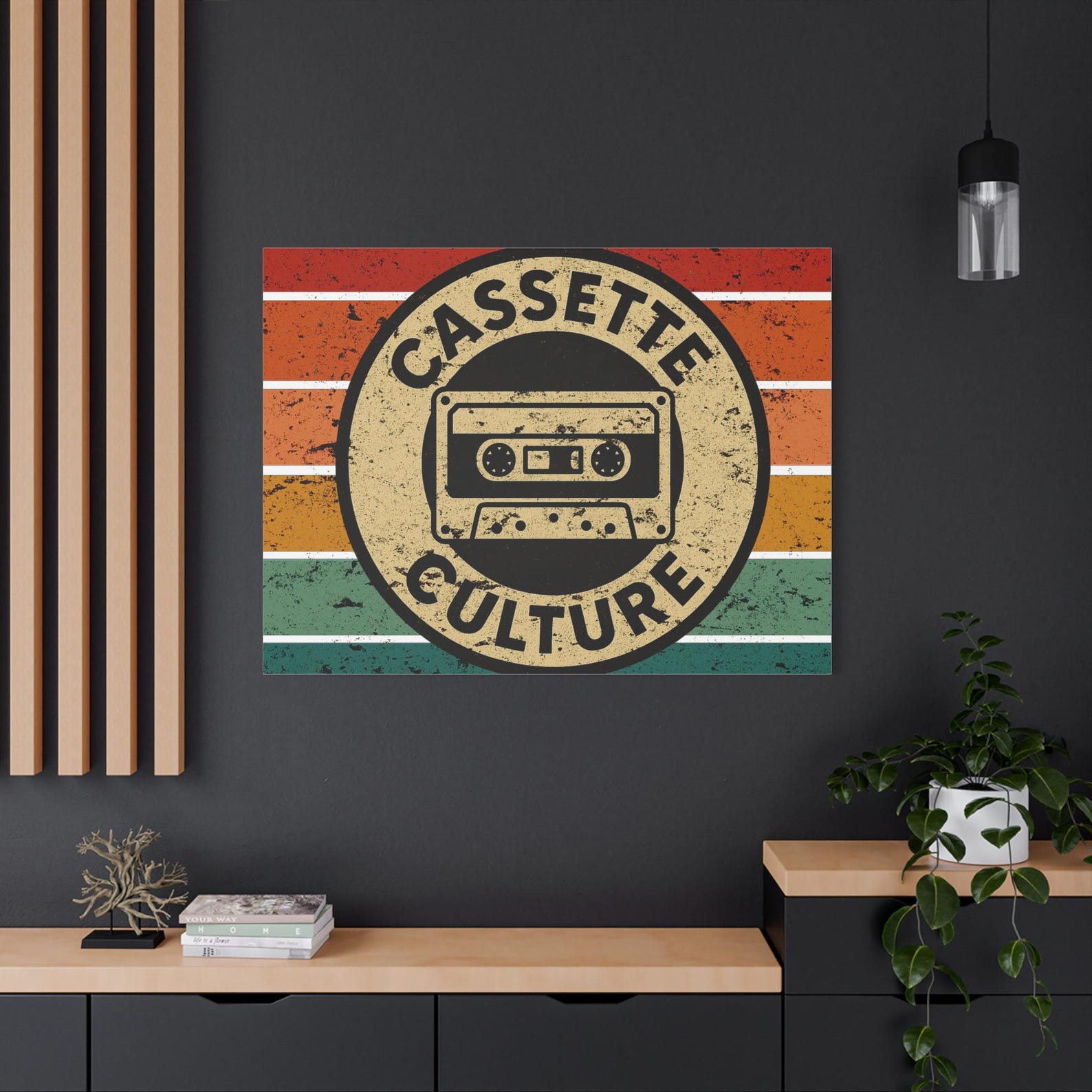 Canvas Art, Retro 80s Nostalgic Wall Decor, Vintage Vibe Home Art ...