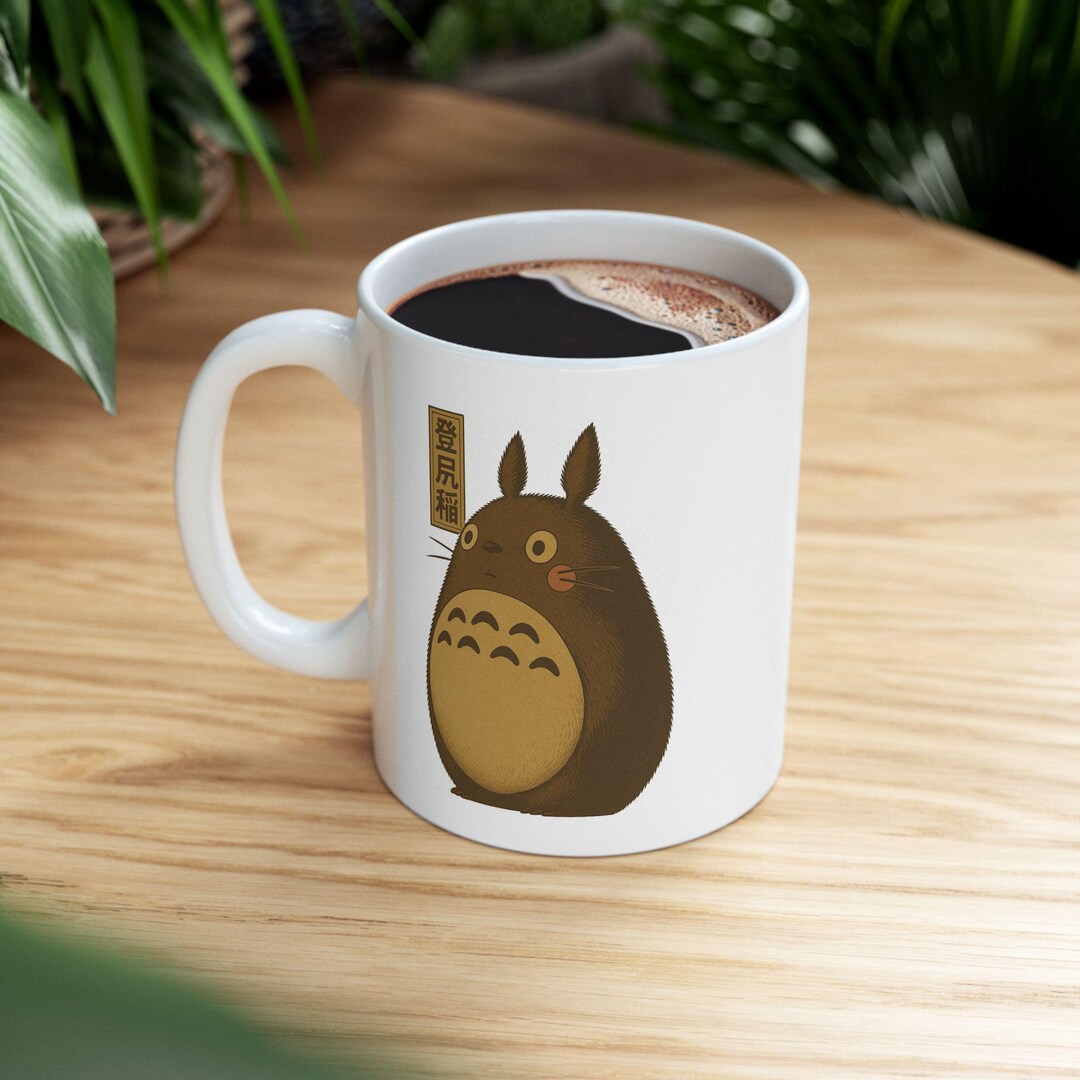 Totoro Ceramic Mug: Anime Coffee Tea Cup (11oz 15oz) - Etsy