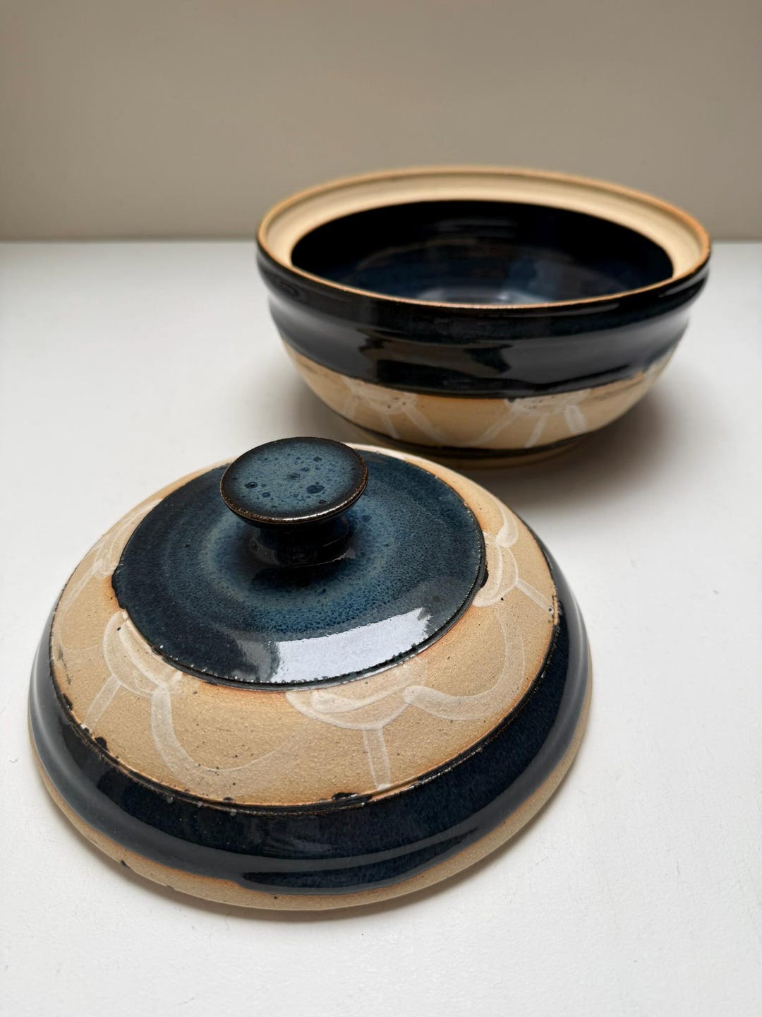 Studio Art Pottery Lidded Tureen or Donabe Pot - Etsy 日本