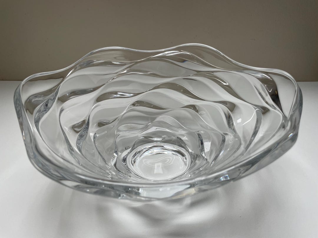 Cristal D’arques-durand “crescendo” Wave Crystal Bowl - Etsy