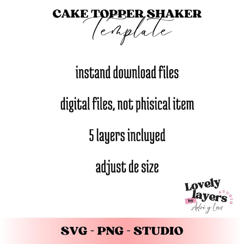 Cake Topper Scalloped Shaker SVG Bundle, Heart, Star, Hexagon, Circle ...
