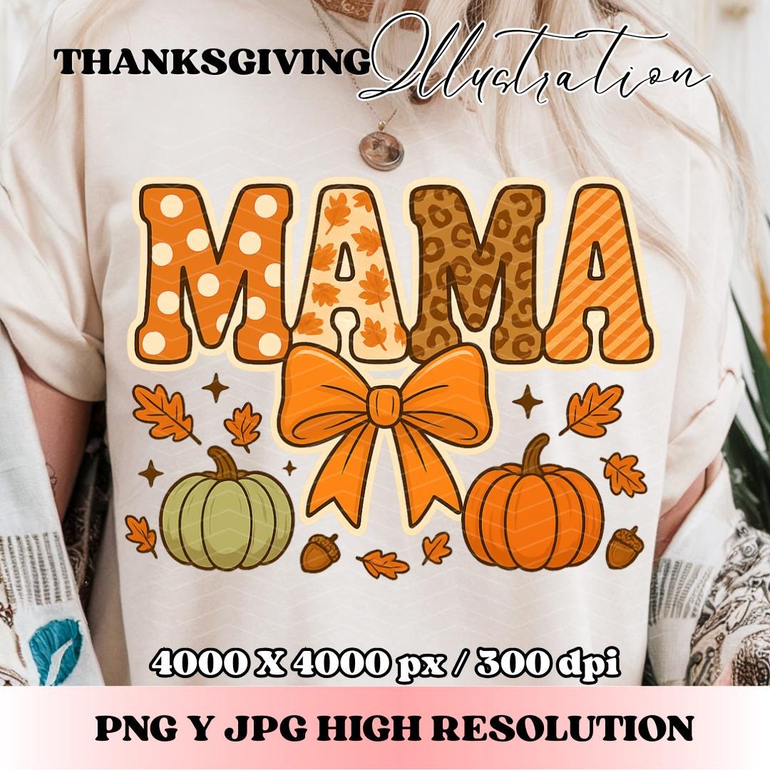 Fall Mama PNG, Coquette Pumpkin Mama Shirt Design, Autumn Bow Mama ...