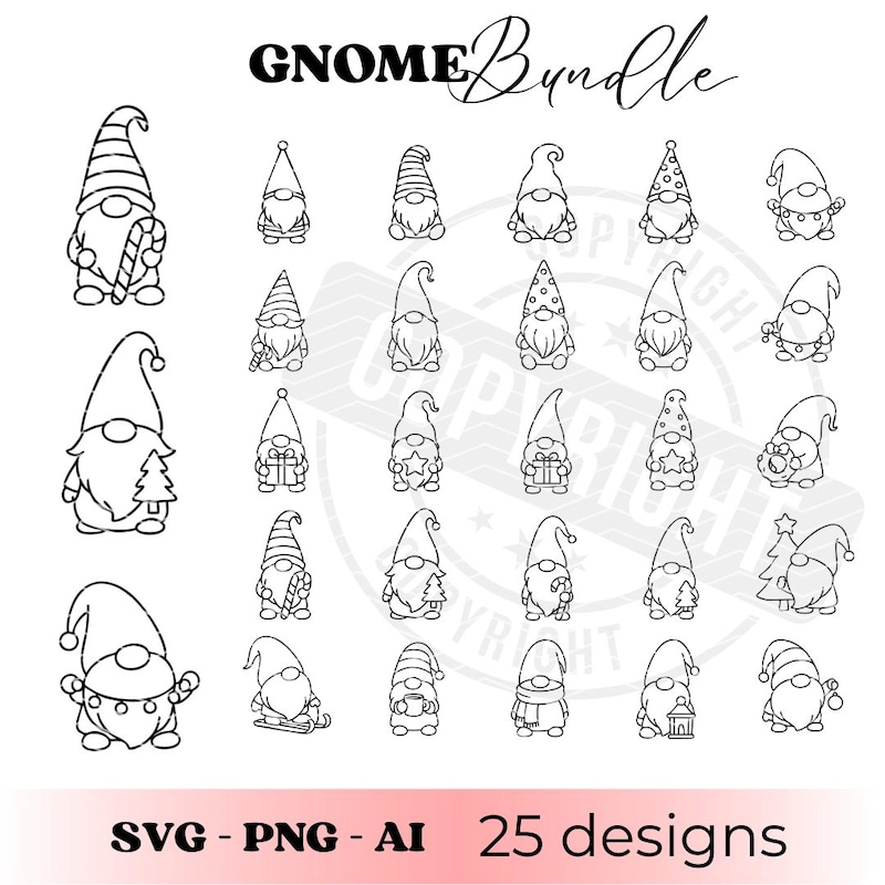 Clipart Gnome Family - Etsy