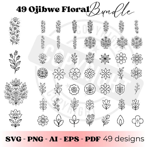 Floral Ojibwe Patterns - Etsy
