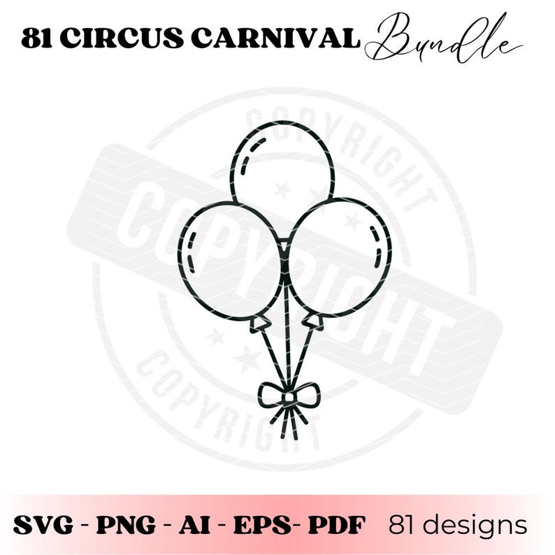 Paquete SVG de carnaval de circo / Clipart de circo PNG / Clip Art de ...