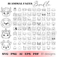Jungle Animals SVG. PNG. Cricut Cut Files, Silhouette Files, Laser ...