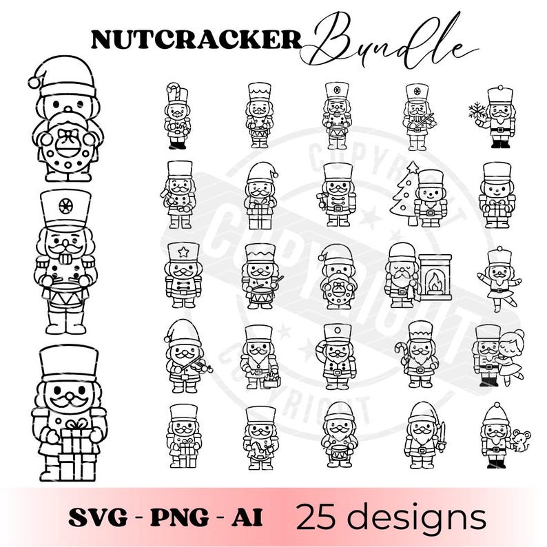 Nutcracker SVG Bundle | Christmas Nutcracker Clipart | Cute Nutcracker ...