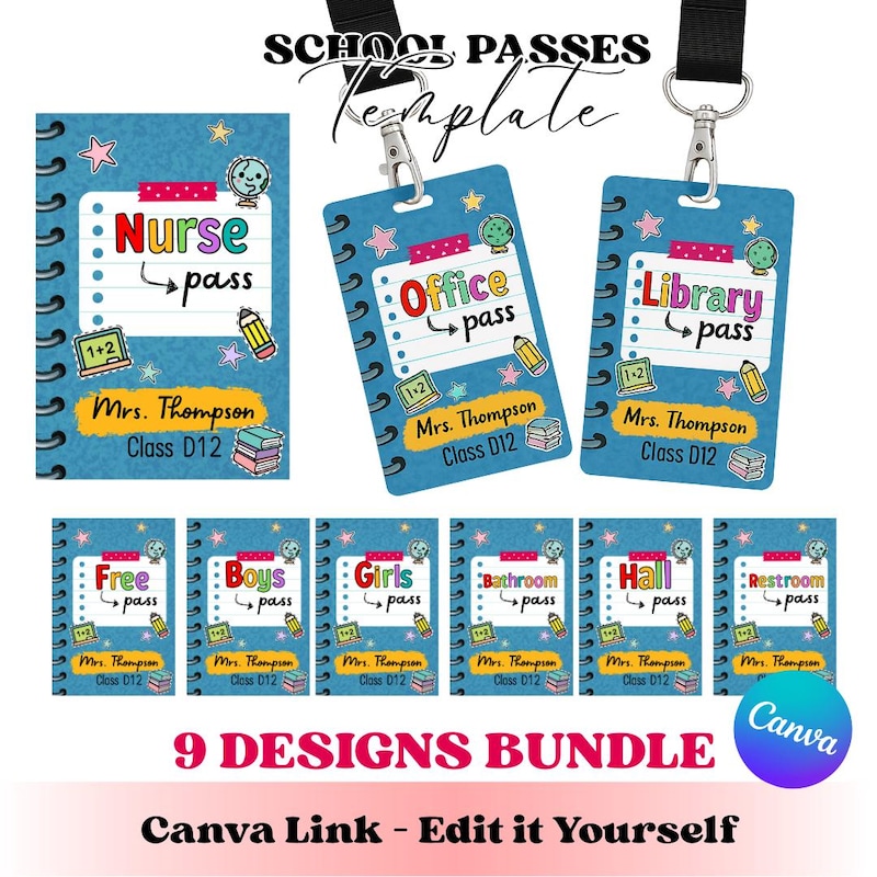 Bathroom Passes - Etsy